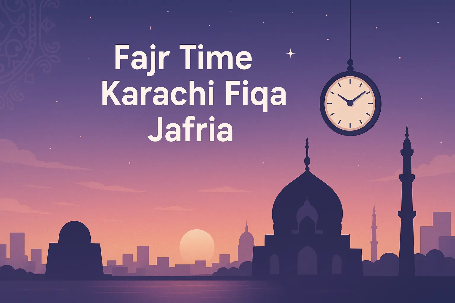 Fajr Time Karachi Fiqa Jafria [Prayer Timings for Today]
